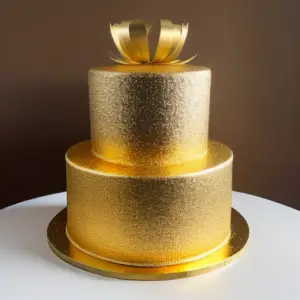 How To Make A Gold Cake - delightdulce.com
